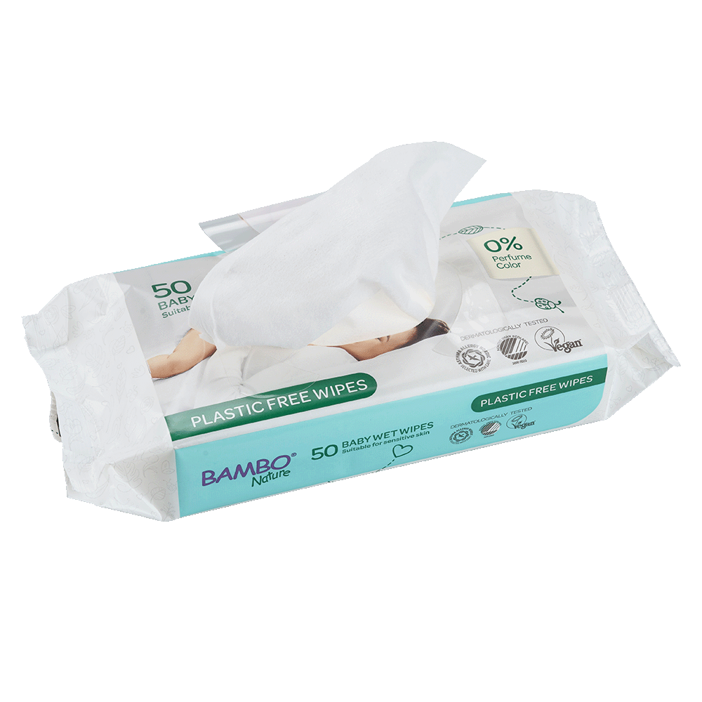 Bambo Nature Plastic-Free Wet Wipes - Soft & Skin-Friendly | Explore